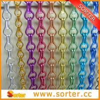 China Blue Aluminum Double Jack Chain Curtain for Doors - 7 Color Options, Rust-Resistant Fly Screen for Commercial & Residential Use for sale