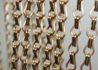 China Antique Brass Double Jack Chain Curtain - Anodized Aluminum Fly Screen for Doors with 7 Color Options for sale