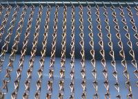 China Antique Brass Double Jack Chain Curtain - Anodized Aluminum Fly Screen for Doors with 7 Color Options for sale