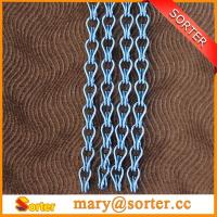 China Blue Aluminum Double Jack Chain Curtain for Doors - 7 Color Options, Rust-Resistant Fly Screen for Commercial & Residential Use for sale