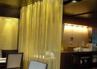 China Hanging Aluminum Woven Wire Mesh Room Divider Screen Curtain - Silver Finish for Commercial & Residential Spaces for sale