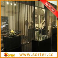 China Hanging Aluminum Woven Wire Mesh Room Partition in Gunmetal Black Finish - 1-2 Meter Width Custom Sizes Available for sale