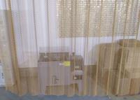 China Hanging Aluminum Decorative Woven Mesh Brass Room Divider - 1.2mm Wire Diameter Metal Drapery for Hotels and Commercial Spaces for sale