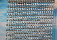 China Steel Alloy Metal Ball Room Divider Curtain - 4mm 6mm 8mm 10mm Silver Beaded Doorway Separator for sale