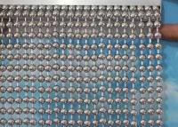 China Steel Alloy Metal Ball Room Divider Curtain - 4mm 6mm 8mm 10mm Silver Beaded Doorway Separator for sale
