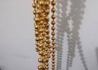 China Steel Alloy Golden Metal Ball Room Divider Beaded Curtain - 4mm 6mm 8mm 10mm Sizes for Doorway & Space Separation for sale