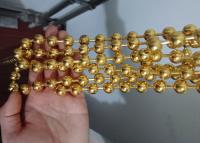 China Steel Alloy Golden Metal Ball Room Divider Beaded Curtain - 4mm 6mm 8mm 10mm Sizes for Doorway & Space Separation for sale