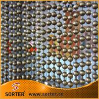 China Steel Alloy Antique Brass Metal Ball Room Divider Curtain - 5mm 6mm 8mm 10mm Diameter Options for Doorway & Space Separation for sale