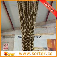 China Steel Alloy Antique Brass Metal Ball Room Divider Curtain - 5mm 6mm 8mm 10mm Diameter Options for Doorway & Space Separation for sale