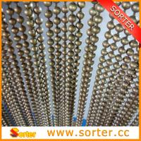 China Steel Alloy Antique Brass Metal Ball Room Divider Curtain - 5mm 6mm 8mm 10mm Diameter Options for Doorway & Space Separation for sale