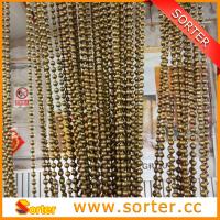 China Steel Alloy Antique Brass Metal Ball Room Divider Curtain - 5mm 6mm 8mm 10mm Diameter Options for Doorway & Space Separation for sale