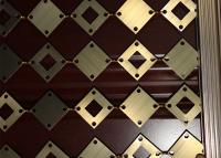 China Decorative Antique Brass Aluminum Mesh Panels - 0.8mm Thickness for Building Facades & Interior Partitions for sale