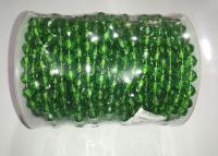 China Green Faceted Plastic Bead Chain Curtain - Custom Sizes Available for Doorways, Windows & Walls - 3-5 Day Sample Delivery for sale