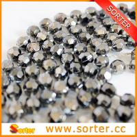 China Gun Metal Faceted Plastic Bead Chain Curtain 36-48 Inch Width Custom Door Window Decor for sale