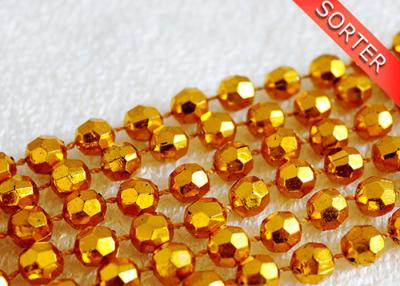 China Golden Faceted Plastic Bead Chain Curtain - Custom Sizes & Colors for Door & Window Decor for sale
