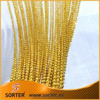 China Golden Faceted Plastic Bead Chain Curtain - Custom Sizes & Colors for Door & Window Decor for sale