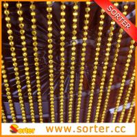 China Golden Faceted Plastic Bead Chain Curtain - Custom Sizes & Colors for Door & Window Decor for sale