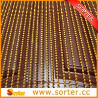 China Golden Faceted Plastic Bead Chain Curtain - Custom Sizes & Colors for Door & Window Decor for sale