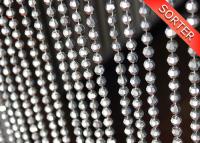 China Sliver Faceted Plastic Bead Chain Curtain - Custom Sizes 24-120 Inches Width with Free Samples for sale