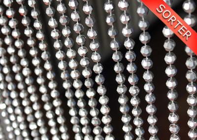 China Sliver Faceted Plastic Bead Chain Curtain - Custom Sizes 24-120 Inches Width with Free Samples for sale