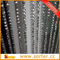 China Sliver Faceted Plastic Bead Chain Curtain - Custom Sizes 24-120 Inches Width with Free Samples for sale