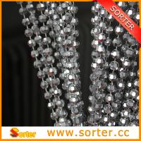 China Sliver Faceted Plastic Bead Chain Curtain - Custom Sizes 24-120 Inches Width with Free Samples for sale