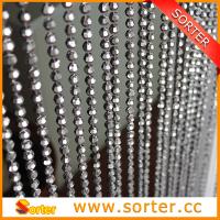 China Sliver Faceted Plastic Bead Chain Curtain - Custom Sizes 24-120 Inches Width with Free Samples for sale