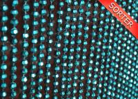 China Blue Faceted Plastic Bead Chain Curtain for Doors - Custom Sizes & Colors Available - 3-5 Day Sample Delivery for sale