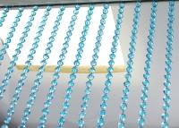 China Blue Faceted Plastic Bead Chain Curtain for Doors - Custom Sizes & Colors Available - 3-5 Day Sample Delivery for sale