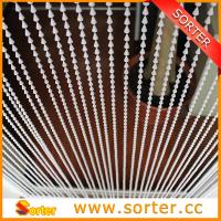 China White Rain Drop Plastic Chain Curtain - Custom Size Door & Window Decoration with 3-5 Day Sample Delivery for sale