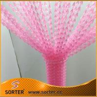 China Pink Rain Drop Plastic Chain Curtain - Custom Size Door & Window Decor Beaded Curtain for sale