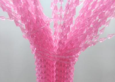 China Pink Rain Drop Plastic Chain Curtain - Custom Size Door & Window Decor Beaded Curtain for sale