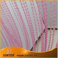 China Pink Rain Drop Plastic Chain Curtain - Custom Size Door & Window Decor Beaded Curtain for sale