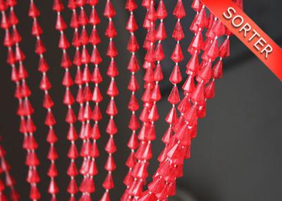 China Red Rain Drop Plastic Chain Curtain - Custom Size Door & Window Decoration - 3-5 Day Sample Delivery for sale
