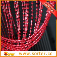 China Red Rain Drop Plastic Chain Curtain - Custom Size Door & Window Decoration - 3-5 Day Sample Delivery for sale