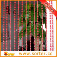 China Red Rain Drop Plastic Chain Curtain - Custom Size Door & Window Decoration - 3-5 Day Sample Delivery for sale