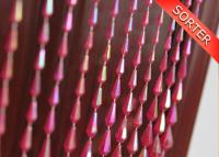 China Red Rain Drop Plastic Chain Curtain - Custom Size Decorative Beaded Door Curtain with 3-5 Day Sample Delivery for sale