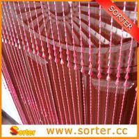China Red Rain Drop Plastic Chain Curtain - Custom Size Decorative Beaded Door Curtain with 3-5 Day Sample Delivery for sale