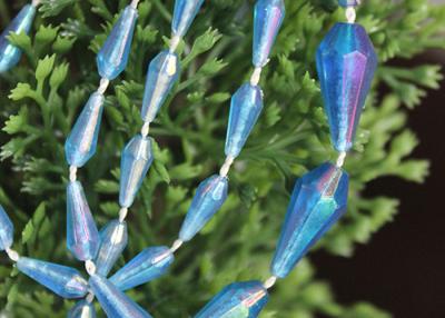 China Blue Rain Drop Plastic Chain Curtain for Doors & Windows - Custom Sizes & Colors Available for sale