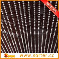 China Silver Round Plastic Bead Chain Curtain for Doors - Custom Sizes & Colors Available - 3-5 Day Sample Delivery for sale