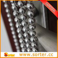 China Silver Round Plastic Bead Chain Curtain for Doors - Custom Sizes Available with 3-5 Day Sample Delivery for sale