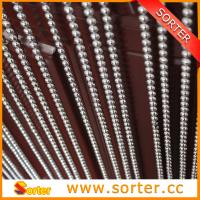 China Silver Round Plastic Bead Chain Curtain for Doors - Custom Sizes Available with 3-5 Day Sample Delivery for sale