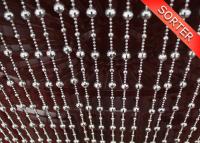 China Silver Plastic Bead Chain Curtain for Room Decor - Custom Sizes 24-120 Inches Width with Multiple Color Options for sale