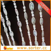 China Custom Plastic Beaded Door Curtain Decorative Hanging Beads for Home Office Window 90x210cm for sale