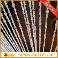 China Custom Plastic Beaded Door Curtain Decorative Hanging Beads for Home Office Window 90x210cm for sale
