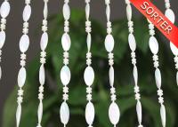 China Custom Plastic Beaded Door Curtain Decorative Hanging Beads 90x200cm for sale