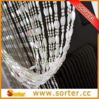 China Custom Plastic Beaded Door Curtain Decorative Hanging Beads 90x200cm for sale