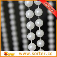 China Pearl white plastic bead chain curtain for door for sale