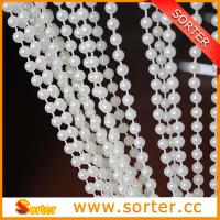 China Pearl white plastic bead chain curtain for door for sale