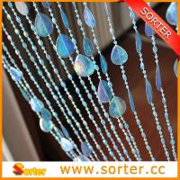 China Blue plastic bead chain curtain for room divider for sale